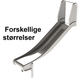Rutsjebane rustfri stål - Vælg mellem 5 højder