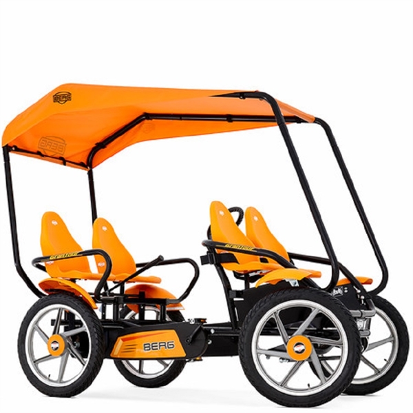 Familie sofa cykel med sol tag - Se 4 personers cykel