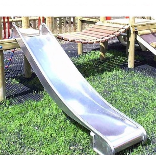 Rutsjebane rustfri stål højde 135 cm