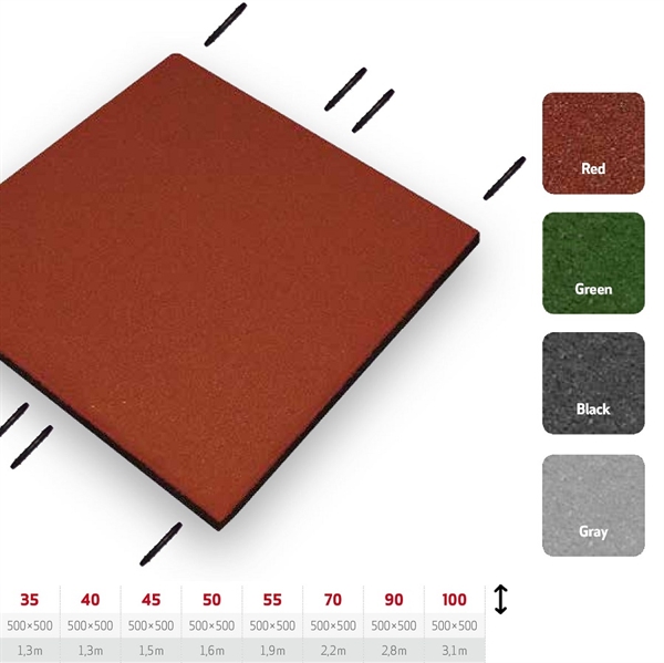 De bedste gummifliser til inde og ude | Lilletrae.dk